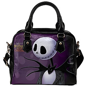 Fashion Shoulder Handbag Crossbody Bags with Jack Skellington Print
