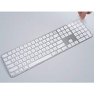 Keyboard Cover Skin for Apple Magic Keyboard with Touch ID and Numeric Keypad (M4 Chip A3119 MXK73LL/A, USB–C), Apple Magic Keyboard Cover - TPU