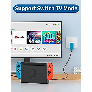Switch Charger AC Adapter Power Cord Portable Power Supply Accessories for Nintendo Switch: Switch Lite Switch OLED Fast Charger Support Nintendo Switch TV Dock Mode AC 15V 2.6A