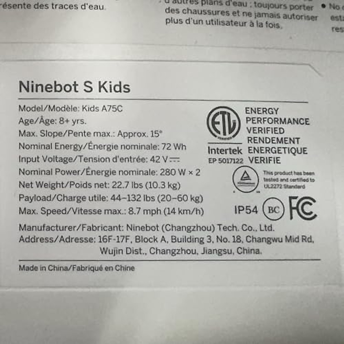 Segway Ninebot S Kids, Smart Self-Balancing Electric Scooter, 800 Watts Power, Max 8 Miles Range & 8.7MPH, Hoverboard with LED Light, Compatible with Mecha kit, UL-2272 Certified