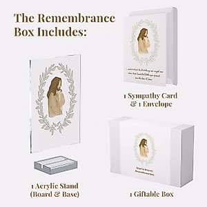Miscarriage Gifts for Mothers | Angel in Heaven Remembrance Box | Sympathy Card and Miscarriage Memorial Gift | Pregnancy, Infant Loss Bereavement Gift for Parents