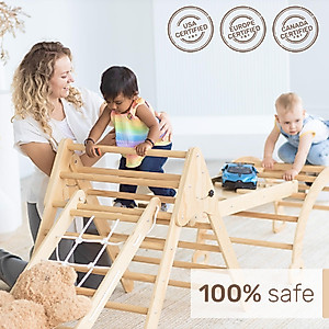 Indoor Playgroud Jungle Gym for Toddlers Slide,Climbing Toys for Toddlers Playset-Indoor Play Gym Swedish Ladder,Climbing Play Structure Set for Kids-Indoor Playground - Anthill-4