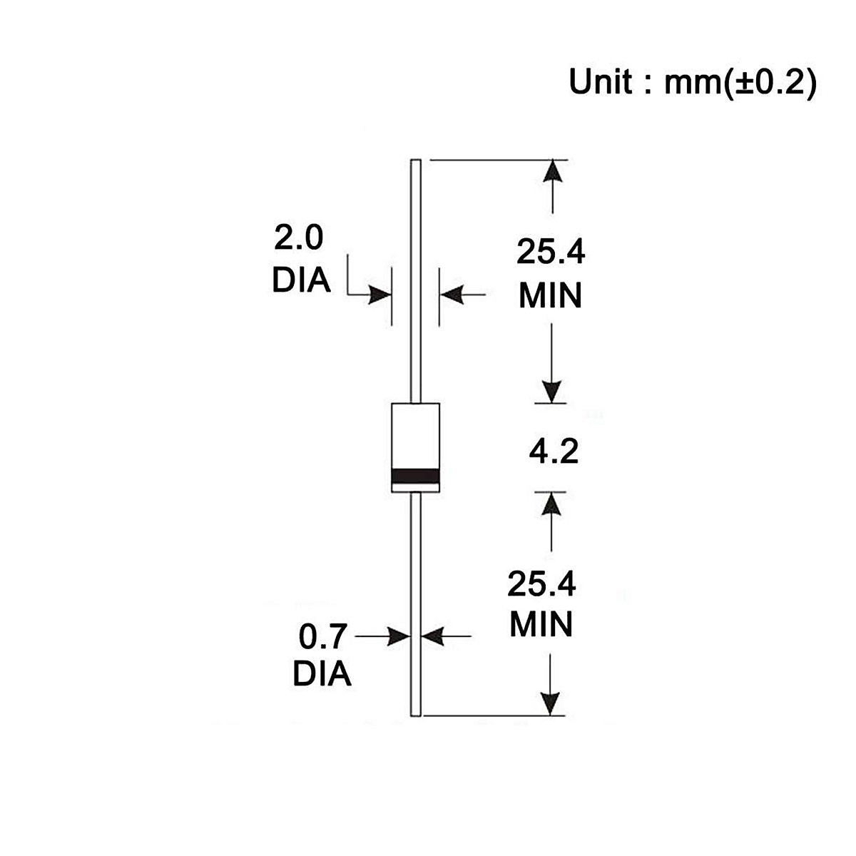 Tvoip 200PCS 1N4007 4007 1A 1000V DO-41 Rectifier Diode IN4007