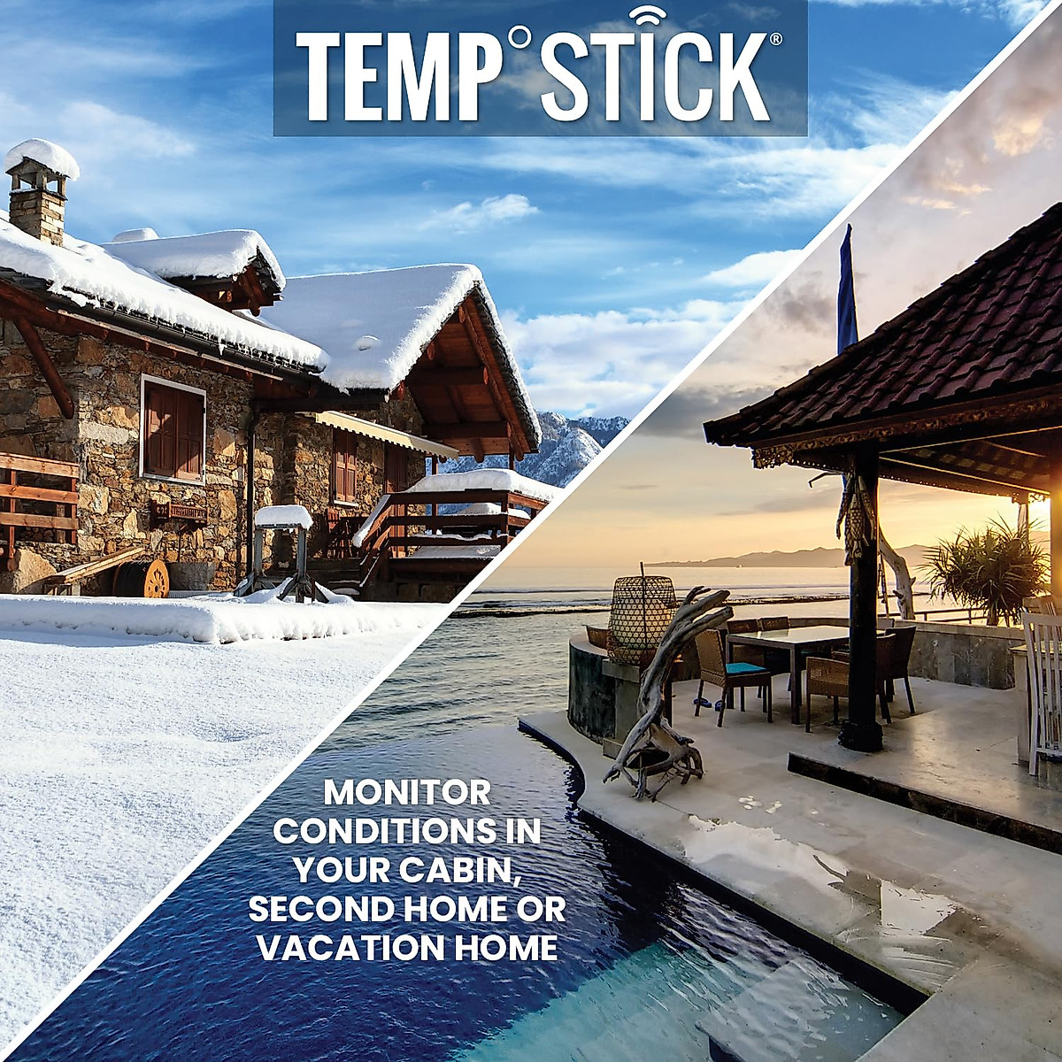 Temp Stick Remote WiFi Temperature & Humidity Sensor. No Subscription. 24/7 Monitor, Unlimited Text, Push & Email Alerts. Free Apps, Made in America. Use with Alexa, IFTTT. Monitor Anywhere, Anytime.