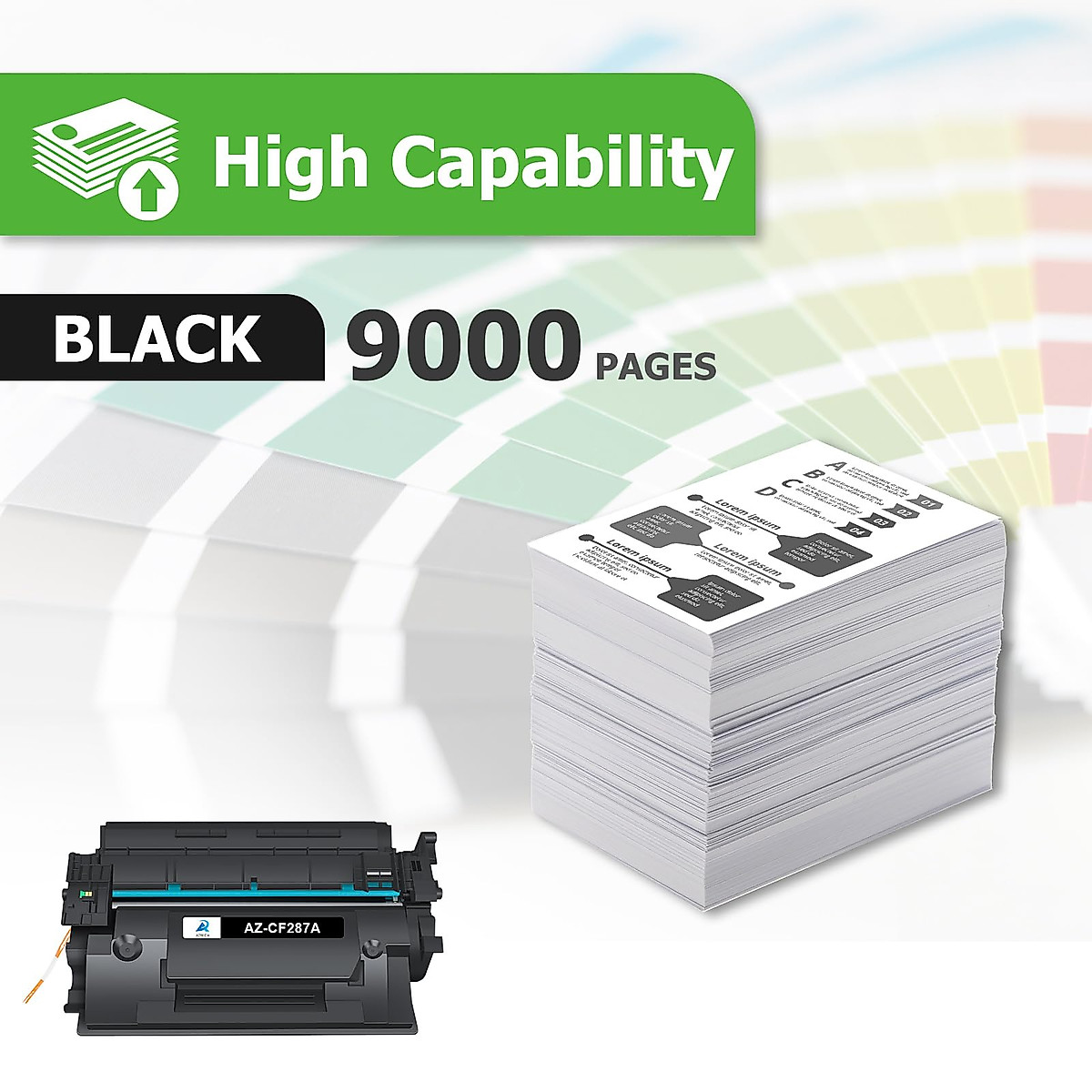 Aztech Compatible Toner Cartridge Replacement for HP 87A CF287A 87X CF287X HP Laserjet Enterprise M506 M506dn M506n M506x HP Laserjet Pro M501 M501dn M527 M527dn Printer (Black, 1-Pack)