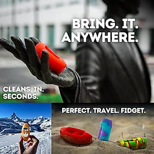 Mr. Snap | 2-in-1 Sensory Fidget Toy for Stress Anxiety ADHD Relief | Patented Flipping Suction Cup Snapper | Enhances Grip & Focus | for Kids & Adults (Dark Gray)