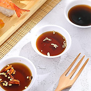 Cabilock 10pcs Sauce Dishes Appetizer Plate Soy Sauce Dipping Dishes Condiment Dishes Mini Serving Bowl for Buffet Side Dishes Ketchup BBQ Dinner