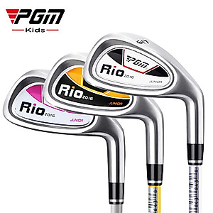 PGM Junior Golf Club, RIO golf clubs complete set right handed for Children Kids 9-12, 4 pieces youth Golf Clubs with Stand Bag for Boys & Girls Black