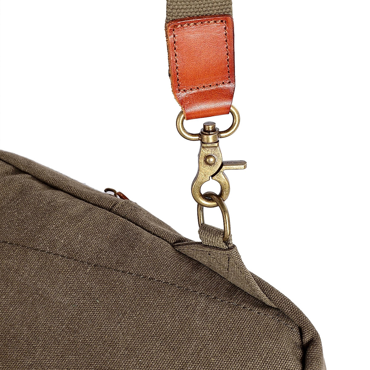 TSD Brand Four Season Canvas Sling Bag (Olive)