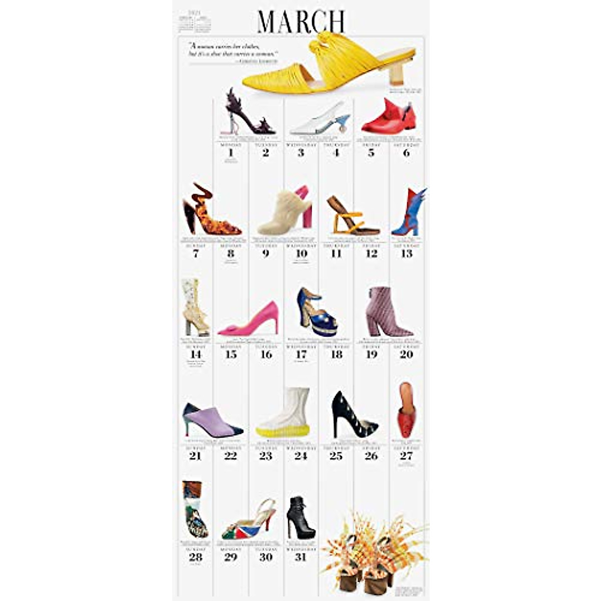 365 Days of Shoes Picture-A-Day Wall Calendar 2021