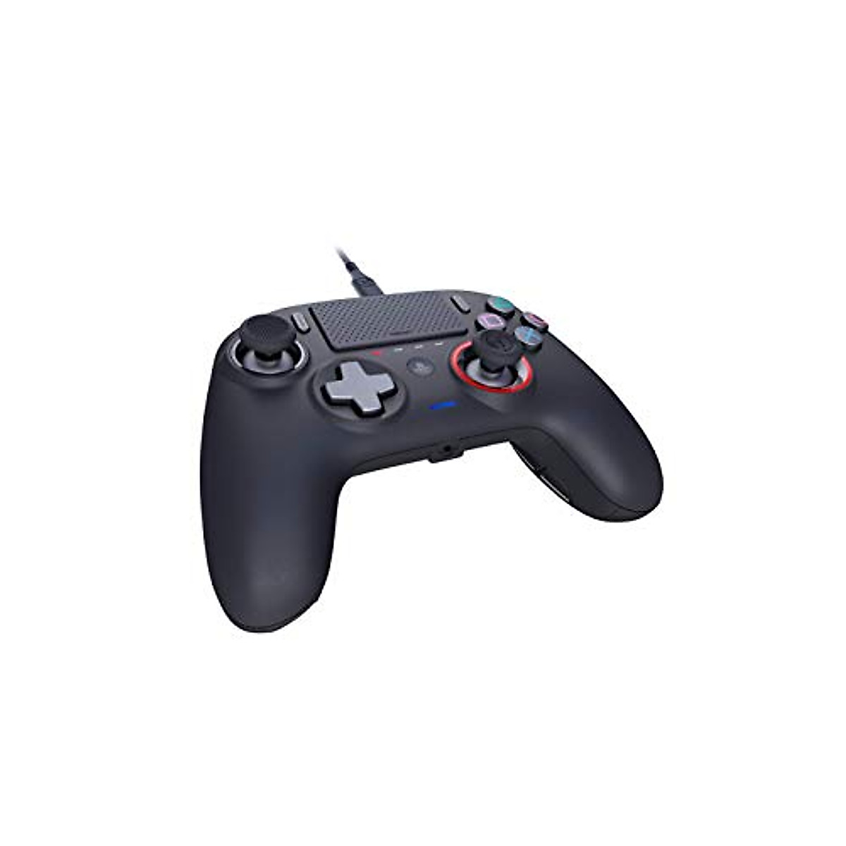 NACON PlayStation 4 Controller - Wired, USB-C, 4 Configurable Shortcut Buttons, Dual Concave Customizable Sticks, LED Player Status Indicator
