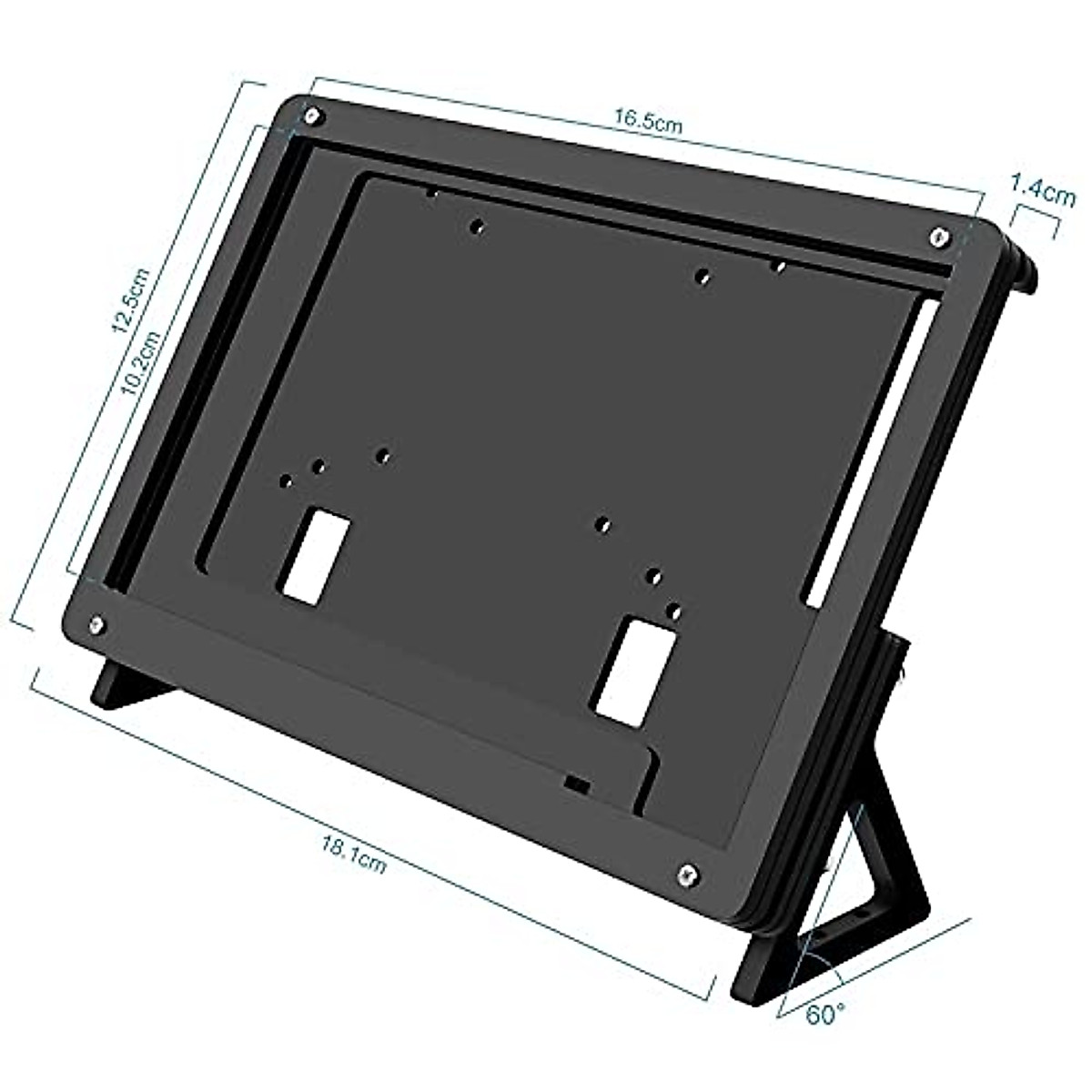 UXZDX CUJUX 7 Inch LCD Acrylic Bracket Case Contact Screen Case Holder Bracket for Raspberry Pi 3 Model B+