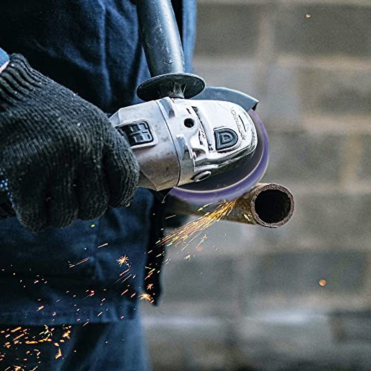 Mornajina 10 Packs 4-1/2" x 7/8" Strip Discs Stripping Wheel for Angle Grinders, Paint Removal Disc, Rust Stripping Wheel, Remove Scaling and Oxidation(Purple)