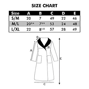 Classic Turkish Towels CTT - 100% Turkish Cotton Terry Cloth Hooded Bath Robe for Women & Men, 450 GSM Soft & Plush Long Robe | White (Medium - Large)