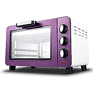 Mini Oven,Convection Countertop Toaster Oven Small Electric Oven Household Baking Small Oven 15 Liter Electric Oven Three-Layer Card Design Purple Useful (Purple)