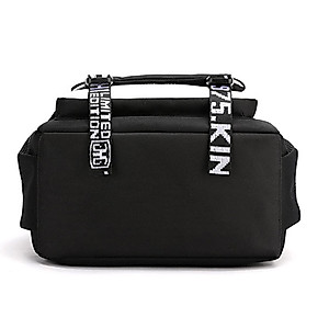 jupkem Jupkem Anime hanma baki Backpack Bag USB with Charging Port Student School Bag Laptop Cosplay for Boys Girls (black)