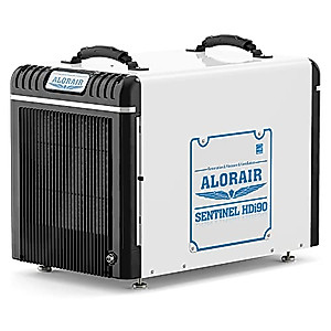 ALORAIR Basement/Crawlspace Dehumidifiers 198 PPD (Saturation), 90 Pints (AHAM), Condensate Pump, Auto Defrosting, Rare Earth Alloy Tube Evaporator