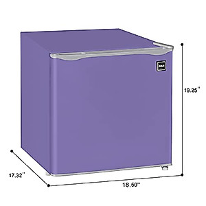 RCA RFR160-Purple Fridge, 1.6 Cubic Feet, Perfect for Skincare, Foods, Medications-Purple