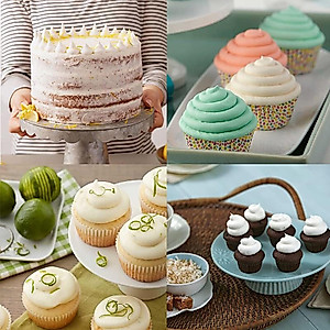 Hendiy 5 psc/set Large Round Piping Tip, Stainless Steel Professional Baking Decoration Tools for Cake Cookies Decorating,Pastry Fondant