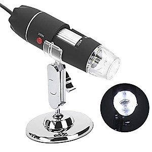 500X LED Microscope, 500X USB Digital Microscope Electron Microscope Adjustable 8LED Magnifying Glass with Stand Support Camera/Video/Computer/Phone