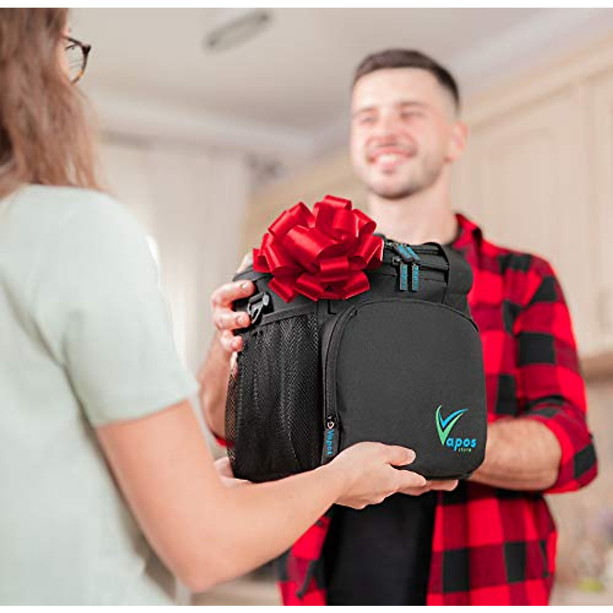 Vapos Roomy Insulated Lunch Bag for Men and Women with Space for More Meals and Snacks. Easy to Clean. Keeps Food Fresh for 8h. Functional Lunch Box for Adults with More Pockets for daily essentials.