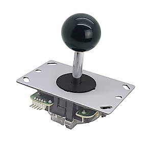 Marwey Black Ball Top Handle 5 Pin Micro Switches 4 & 8 Way Adjustable Arcade Joystick Replacement Cable Parts for Mame Jamma Arcade USB Encoder PC Game Cabinet DIY Joystick and Button Kit…