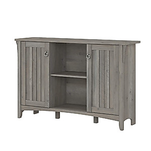 Bush Furniture Salinas Accent Storage Cabinet with Doors in Driftwood Gray