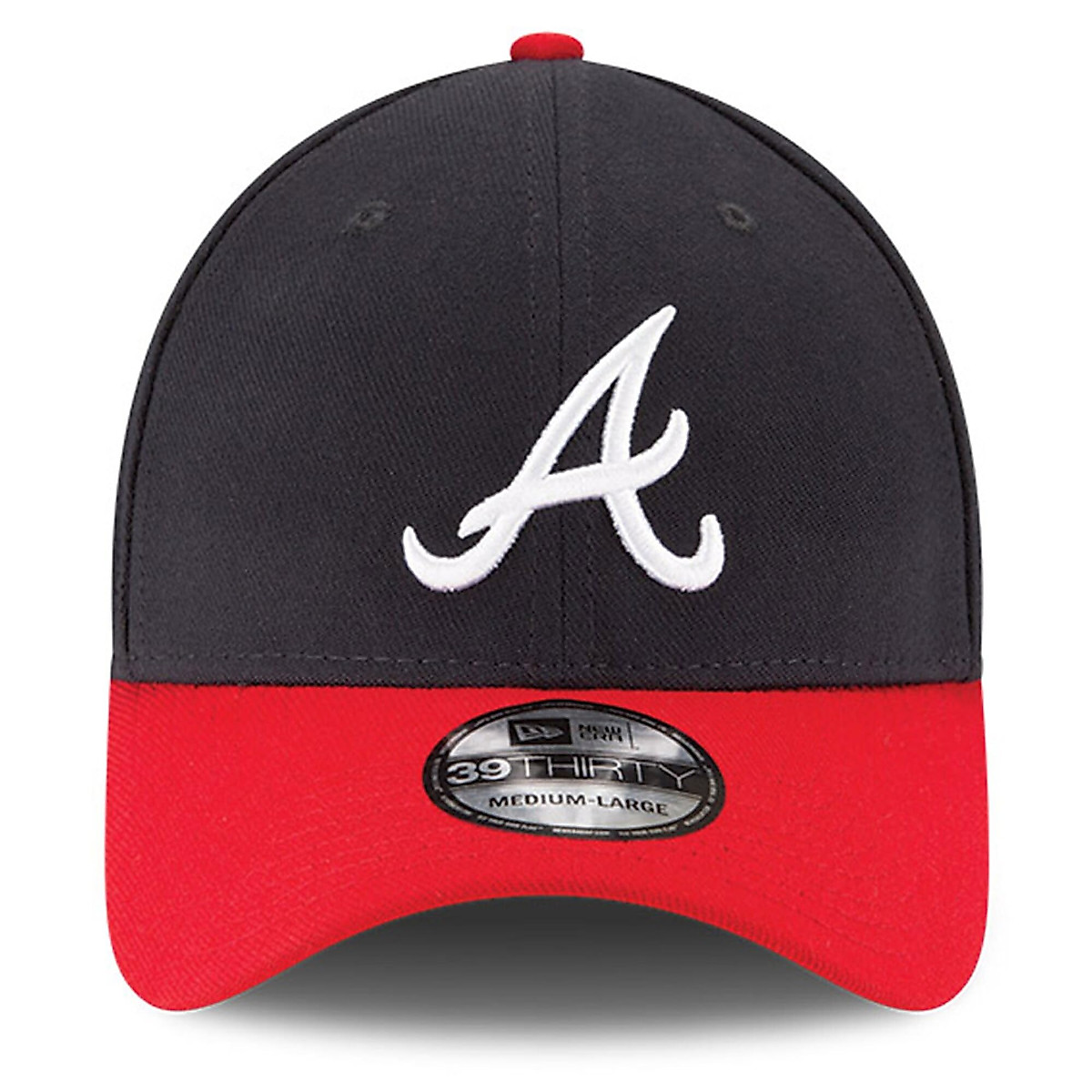 New Era MLB 2-Tone Team Classic 39THIRTY Stretch Flex Fit Hat Cap (as1, Alpha, s, m, Atlanta Braves)