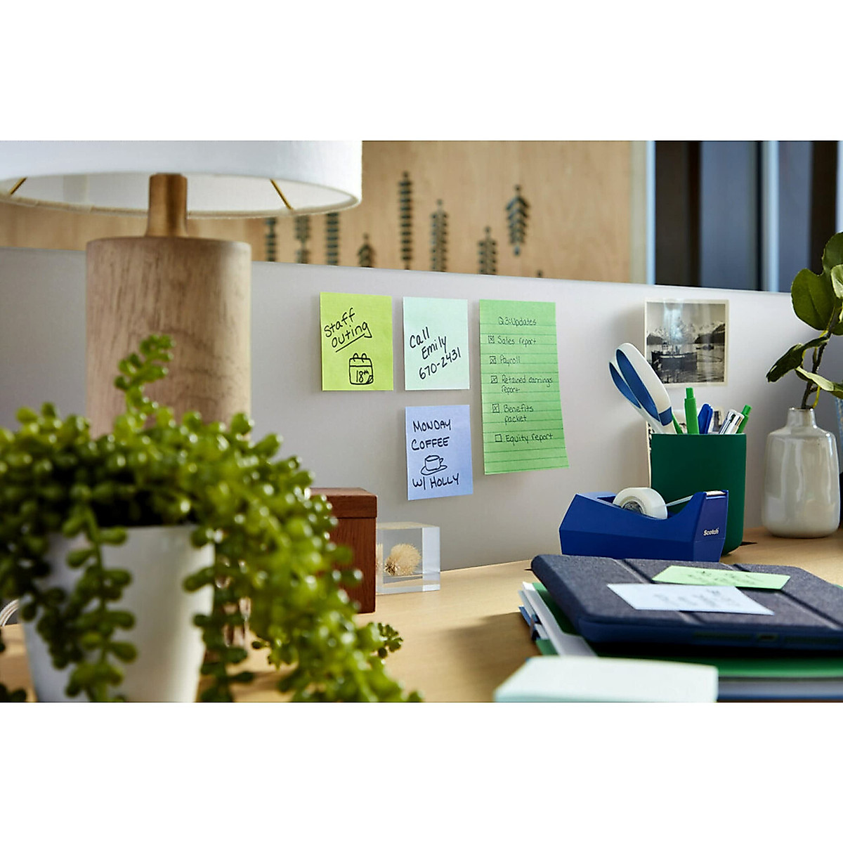 Post-it Super Sticky Recycled Notes, 3x3 in, 24 Pads, 2x the Sticking Power, Poptimistic, Bright Colors, 30% Recycled Paper (654-24SST-CP)