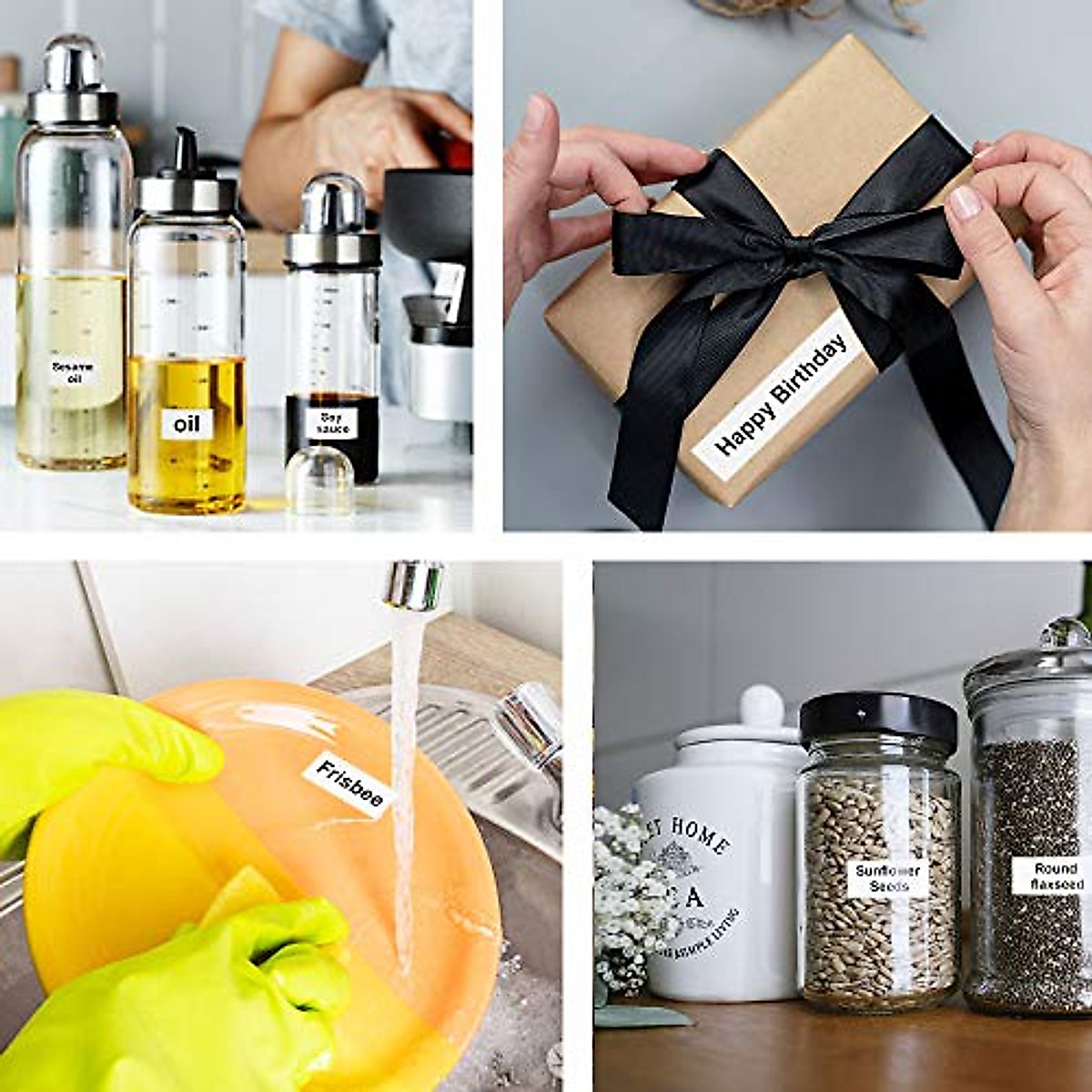 HOCALORT Label Tape Compatible with Brother Ptouch Label Maker Refills Tze241, Tz Tape 18mm Black on White Replacement for Brother P Touch Labeler Tape Use for Brother PT-D400AD PT-D600, 3-Pack