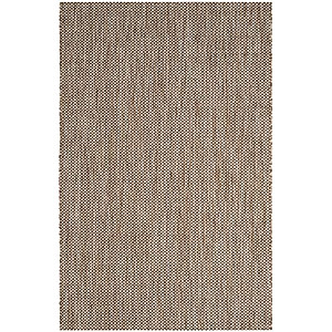 SAFAVIEH Courtyard Collection 5'3' x 7'7' Natural/Black CY8521 Indoor/ Outdoor Patio Backyard Mudroom Area Rug