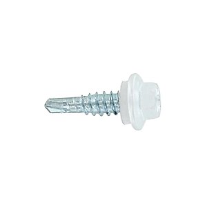 Fasteners Plus ST Fastening #14 x 7/8" Maxx Steelbinder Metal Roofing Stitch Screws Metal-to-Metal Bright White (Pack of 250)