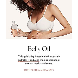 HATCH Belly Oil - 6.7oz Quick-Drying Belly Oil - Vegan & Plant Based Nutrient Rich - Supports Skin Throughout Pregnancy