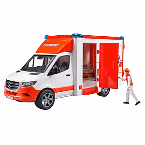 Bruder 02676 MB Sprinter Ambulance with Driver and Light + Sound Module