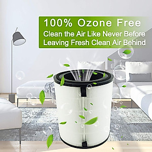 Flintar LV-H133 H13 True HEPA Replacement Filter, Compatible with LEVOIT LV-H133 MetaAir Tower Air Purifier, Made in TAIWAN, H13 Grade True HEPA, Part Number LV-H133-RF, 1-Pack