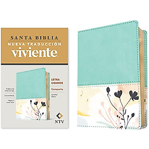 Santa Biblia NTV, Edición compacta, letra grande (SentiPiel, Menta, Letra Roja) (Spanish Edition)