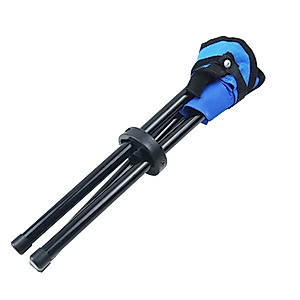 Cenbee Folding Camping Stool Portable 11.02 inchs High Fishing Chair Seat for Camping Fishing Hiking Gardening and Beach Maximum Weight Capacity 300 lbs (Blue)