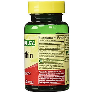Spring Valley - Astaxanthin 4 mg, 30 Softgels