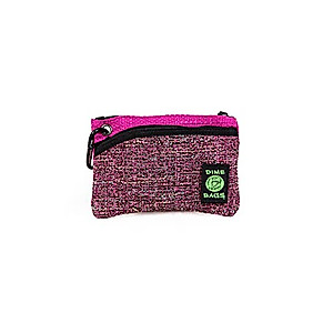 DIME BAGS Zipline | Hemp Wallet with Zipper Closure (8 inch, Magenta)