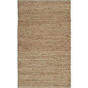SAFAVIEH Cape Cod Collection 3' x 5' Natural CAP355A Handmade Braided Jute Area Rug