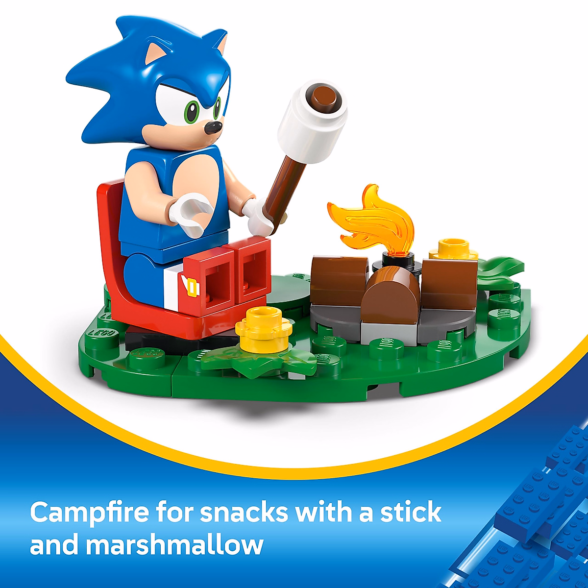 LEGO Sonic The Hedgehog : Sonic’s Campfire Clash, Collectible Gaming Toy for Kids and Video Game Fans, Fun Buildable Playset for Boys and Girls Aged 7 and Up 77001