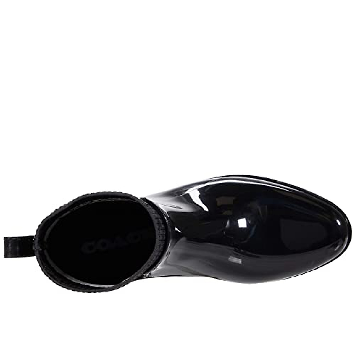 COACH Rivington Rain Bootie Black Rubber 10 B (M)