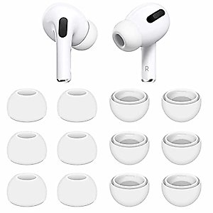 6 Pairs Compatible with AirPods Pro and Pro 2 Ear Tips Buds, Small Size Replacement Silicone Rubber Eartips Earbuds Gel Cover Accessories Compatible with AirPods Pro 2 and Pro - Small White