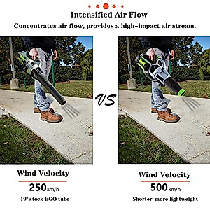 Stocky Car Drying Nozzle for EGO Blower, Work for EGO Power+ 530, 575, 580, 615, 650, 765 CFM Blower(1 Pack, no Tool)