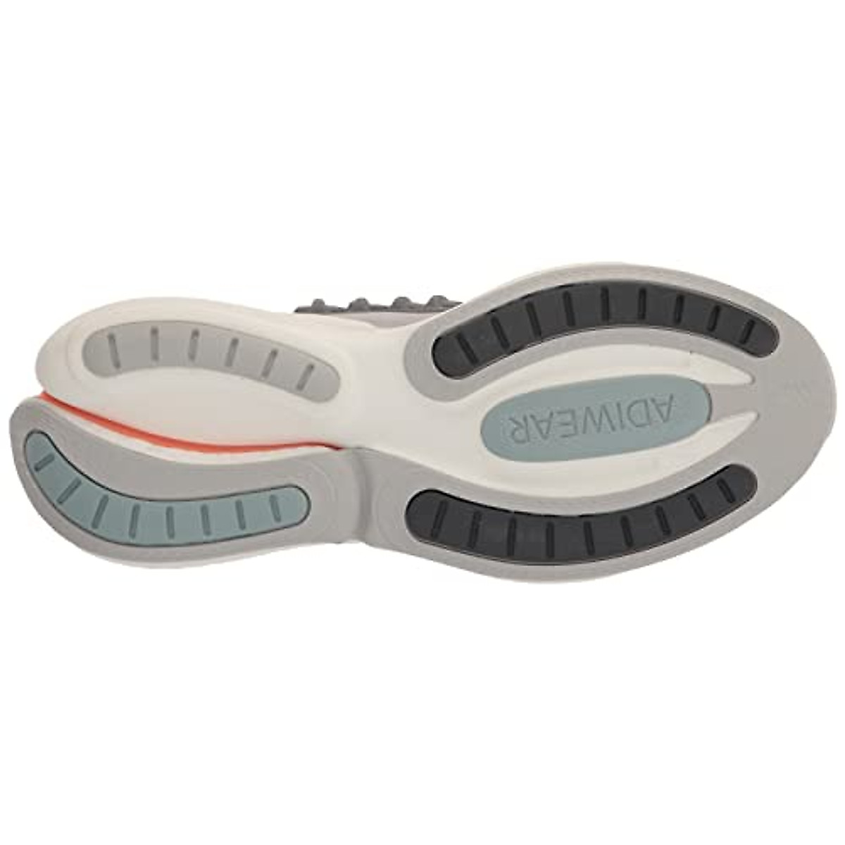 adidas Men's Alphaboost V1 Running Shoe, Grey/Coral Fusion/Magic Grey, 9