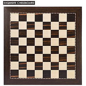 AMEROUS 19 Inches Professional Wooden Tournament Chess Board with 2.0" Squares/Gift Package/Chess Board Only (No Chess Pieces)