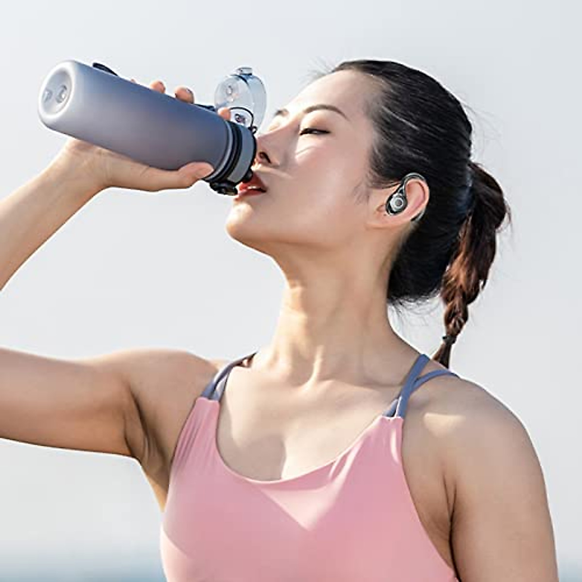 MIANHT Wireless Earbuds - Bluetooth Headphones with Wireless Charging Case, Digital LED Intelligence Display, 9D Stereo HiFi Sound, Sports Earphones for Running