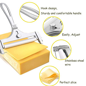 Antaijihua cheese slicer with wire, adjustable thickness cheese cutter