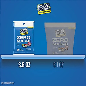 JOLLY RANCHER Zero Sugar Assorted Fruit Flavored Sugar Free Candy, 3.6 Ounce (Pack of 12)