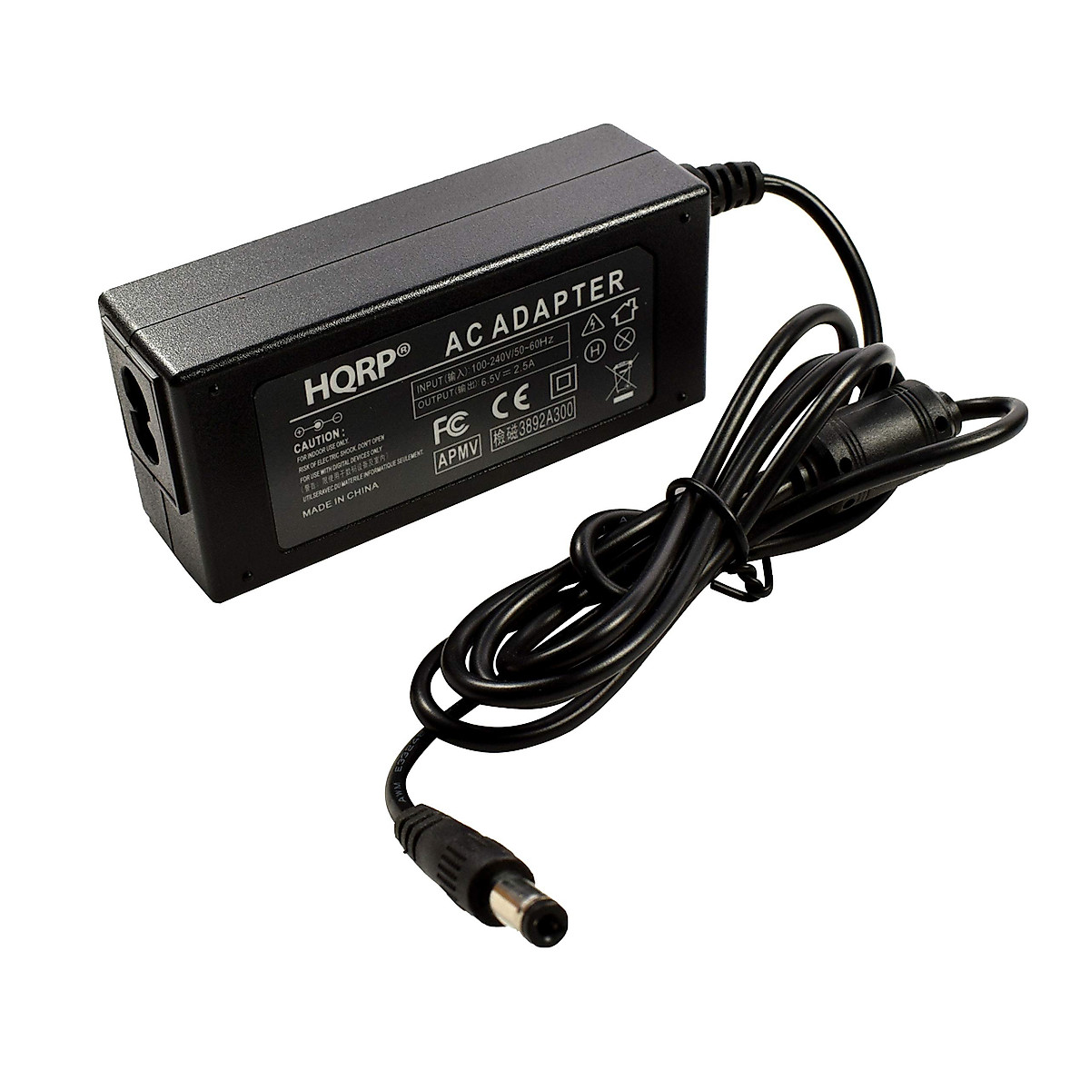 HQRP 6.5V AC Adapter Compatible with Blackstar PSU-1 PSU1FLY, Fly-3 Mini Guitar Combo Amplifier, Fly-103 Speaker Power Supply Cord + Euro Plug Adapter